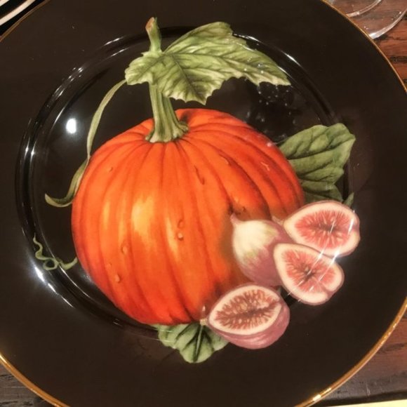 Williams Sonoma | Dining | Harvest Pumpkin Salad Plates Set Of 4 | Poshmark